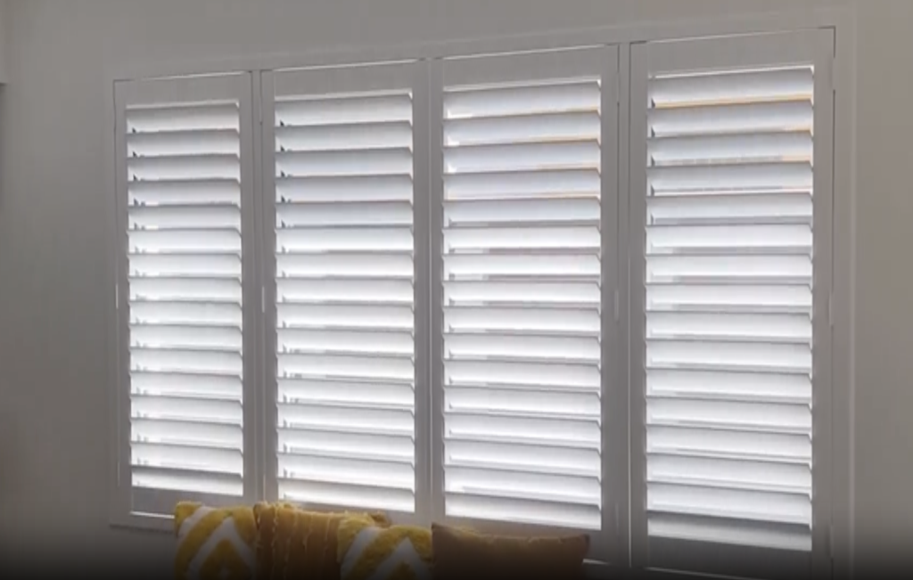 Plantation Shutters - REVERSE Corner Window Transformation | Hamptons Group