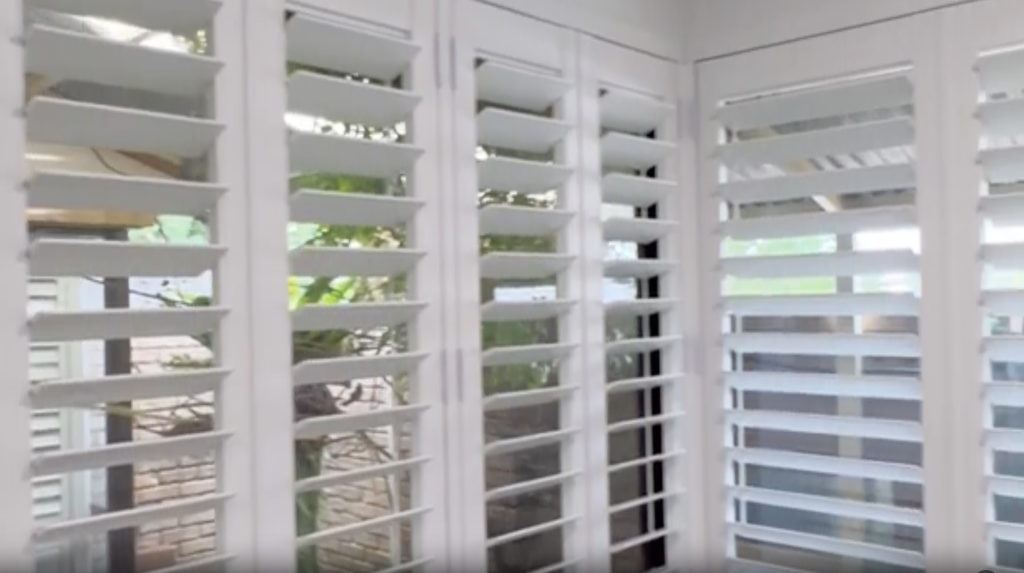 Plantation Shutters - Corner Window Transformation | Hamptons Group